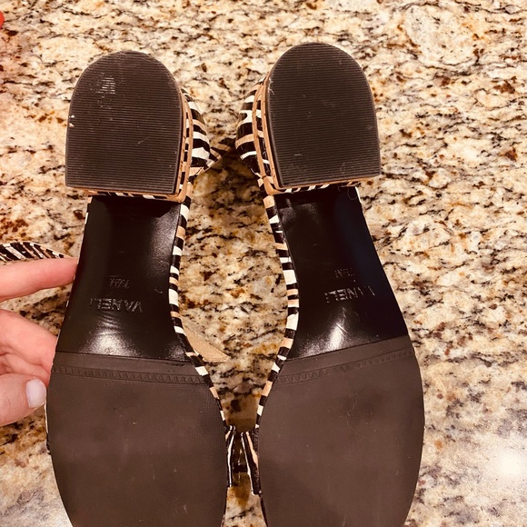 Vaneli | Shoes | New In Box Vaneli Zebra Print Ankle Strap Sandals Size ...